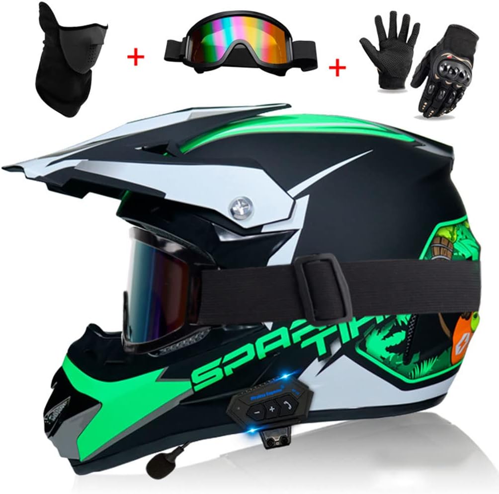 Amazon.com: Adult Youth MTB Off-Road Dirt Bike Motocross Helmet ...