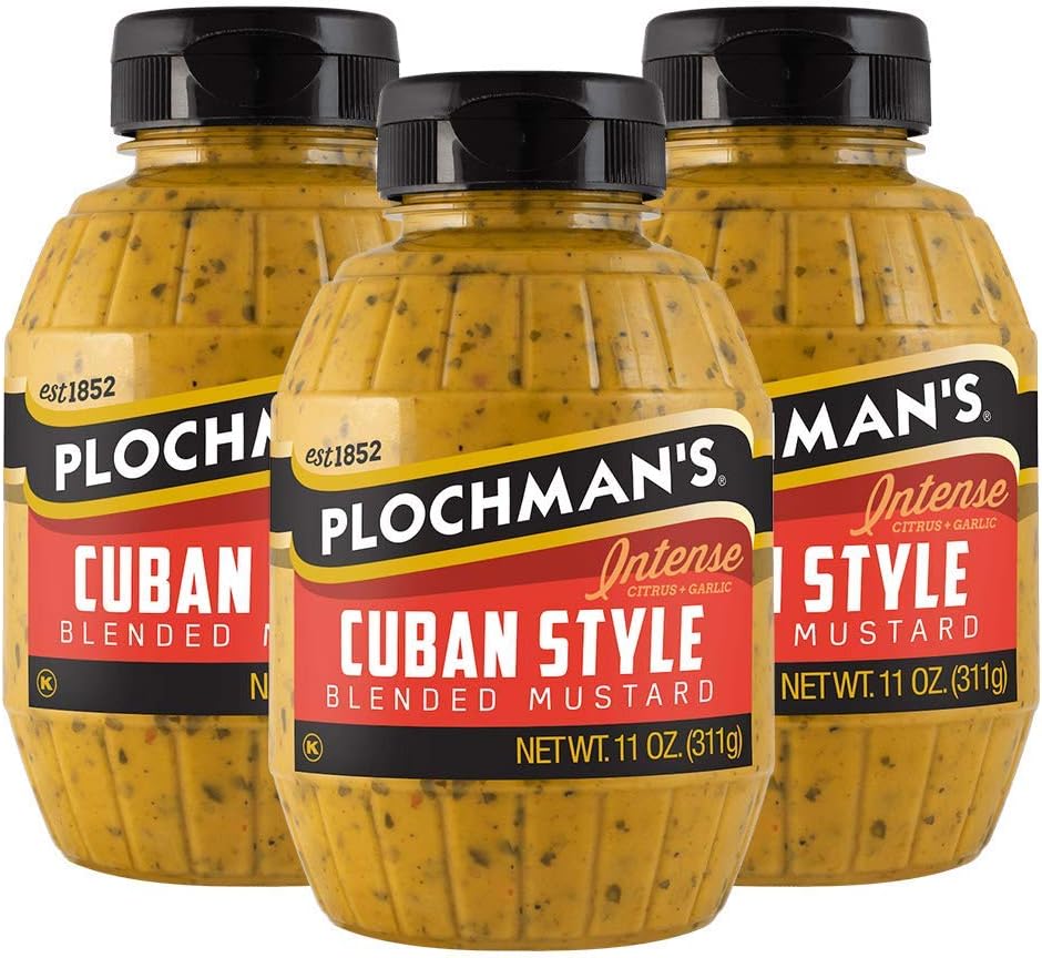 Amazon.com : Plochman's Cuban Style Mustard 11 Ounces (3 Pack ...