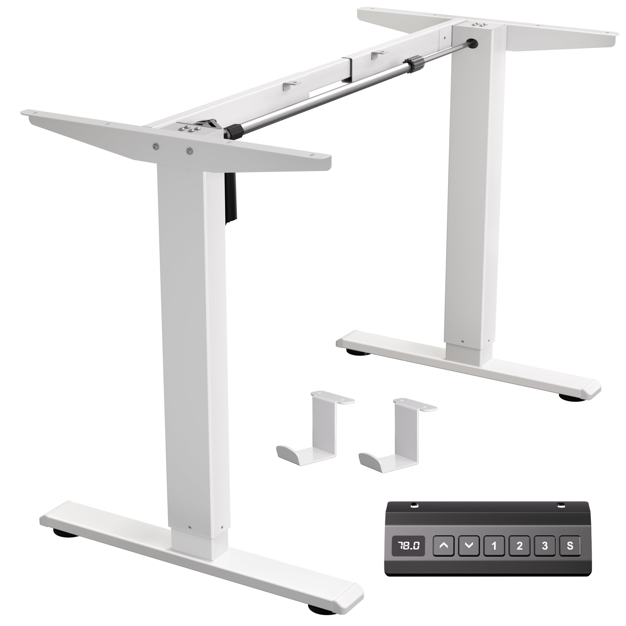 Amazon.com: CROWNFURN Electric Standing Desk Frame, Height Adjustable ...