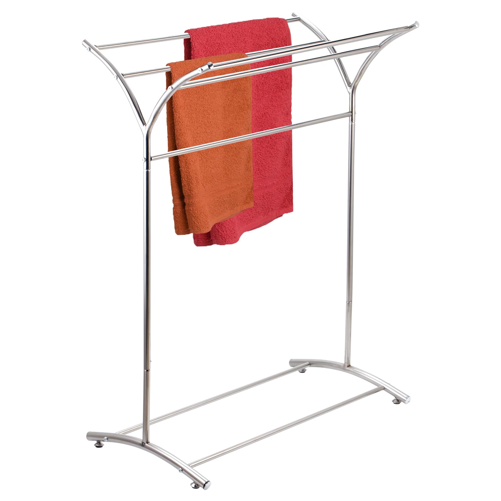 Amazon.com: Freestanding Towel Rack, 5 Tier Stainless Steel Towel Bar ...