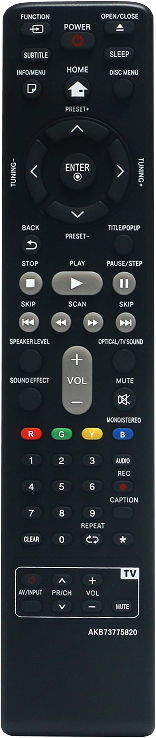 Amazon.com: AKB73775801 Replace Remote Control fit for LG Blu-Ray Home ...