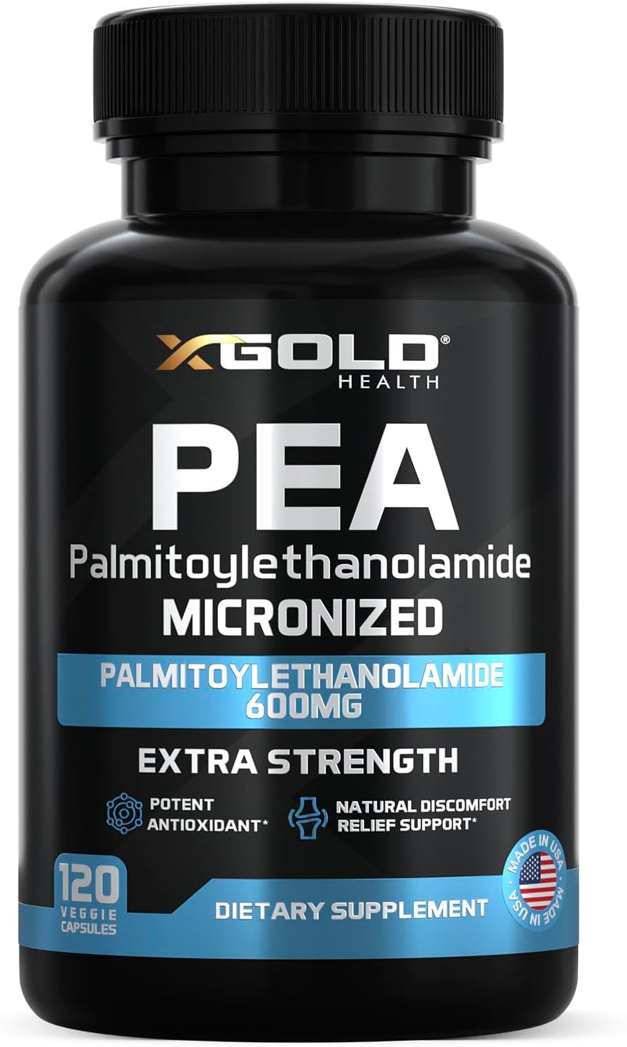 Amazon.com: Palmitoylethanolamide Pea Supplement 600 mg | Micronized ...