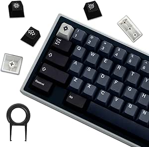 Amazon.com: JOLINTAL 129 Keys Dark Blue Keycaps, PBT Keycaps Set Cherry ...