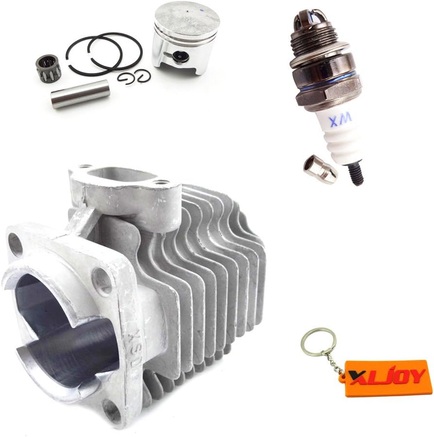 Amazon.com: XLJOY 3 Electrode L7T Spark Plug 40mm Cylinder Piston Kit For 47cc 2 Stroke Mini ...
