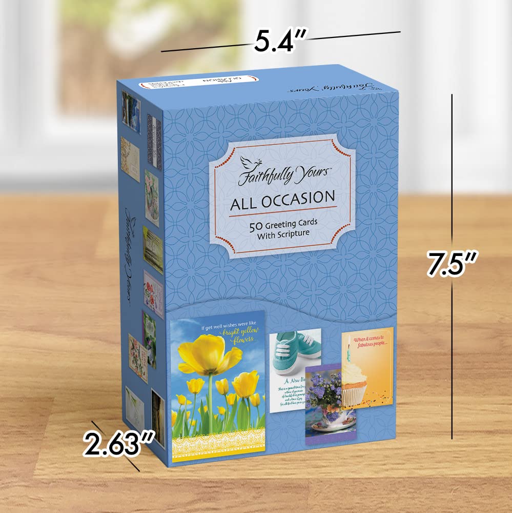 Snapklik.com : Faithfully Yours Designer Greetings Inspirational Boxed ...