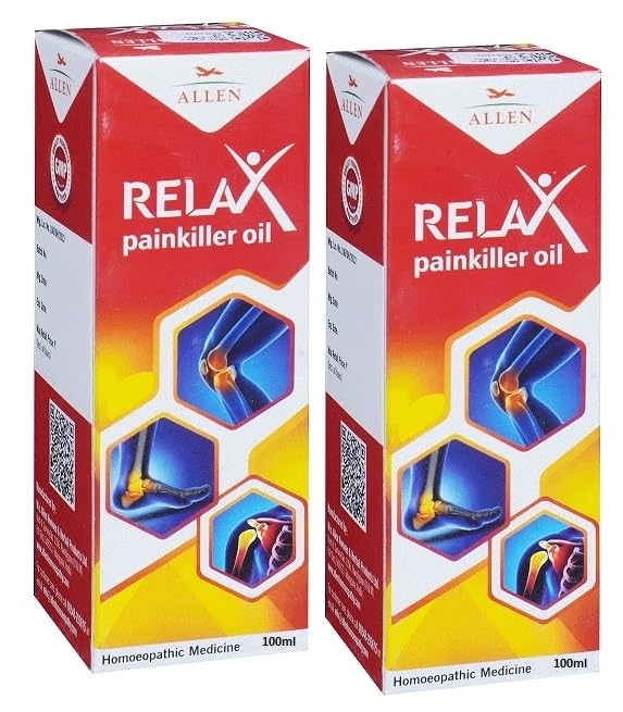 Buy ALLEN Relax Pain Killer Oil 100ml (Pack Of 2) Online at Low Prices ...