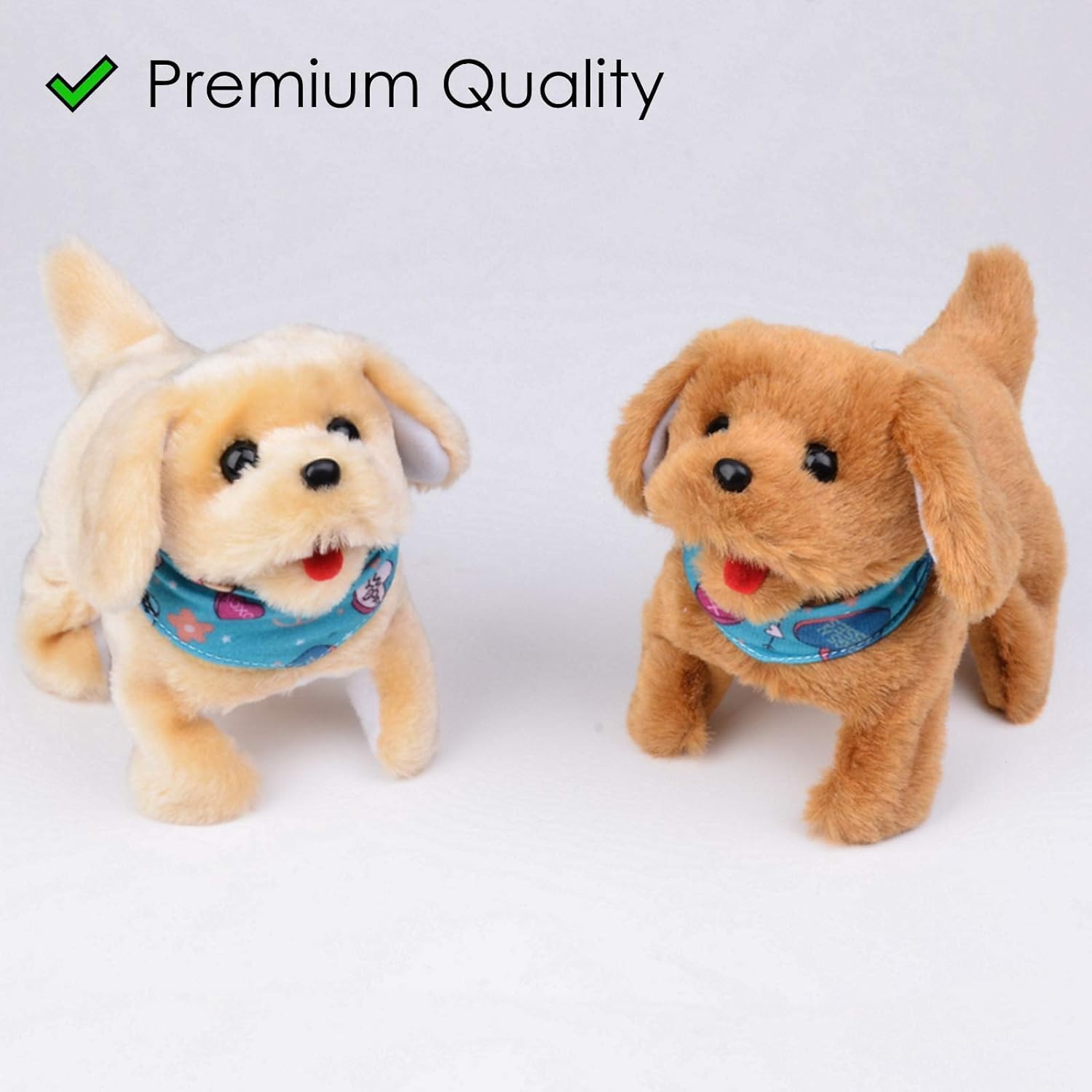 Snapklik.com : Haktoys Flip Over Puppy Battery Operated Plush Dogs That ...
