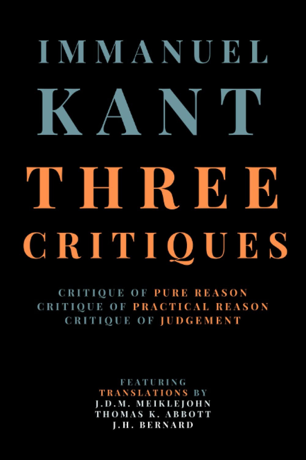 Amazon.com: Three Critiques: Critique of Pure Reason, Critique of ...