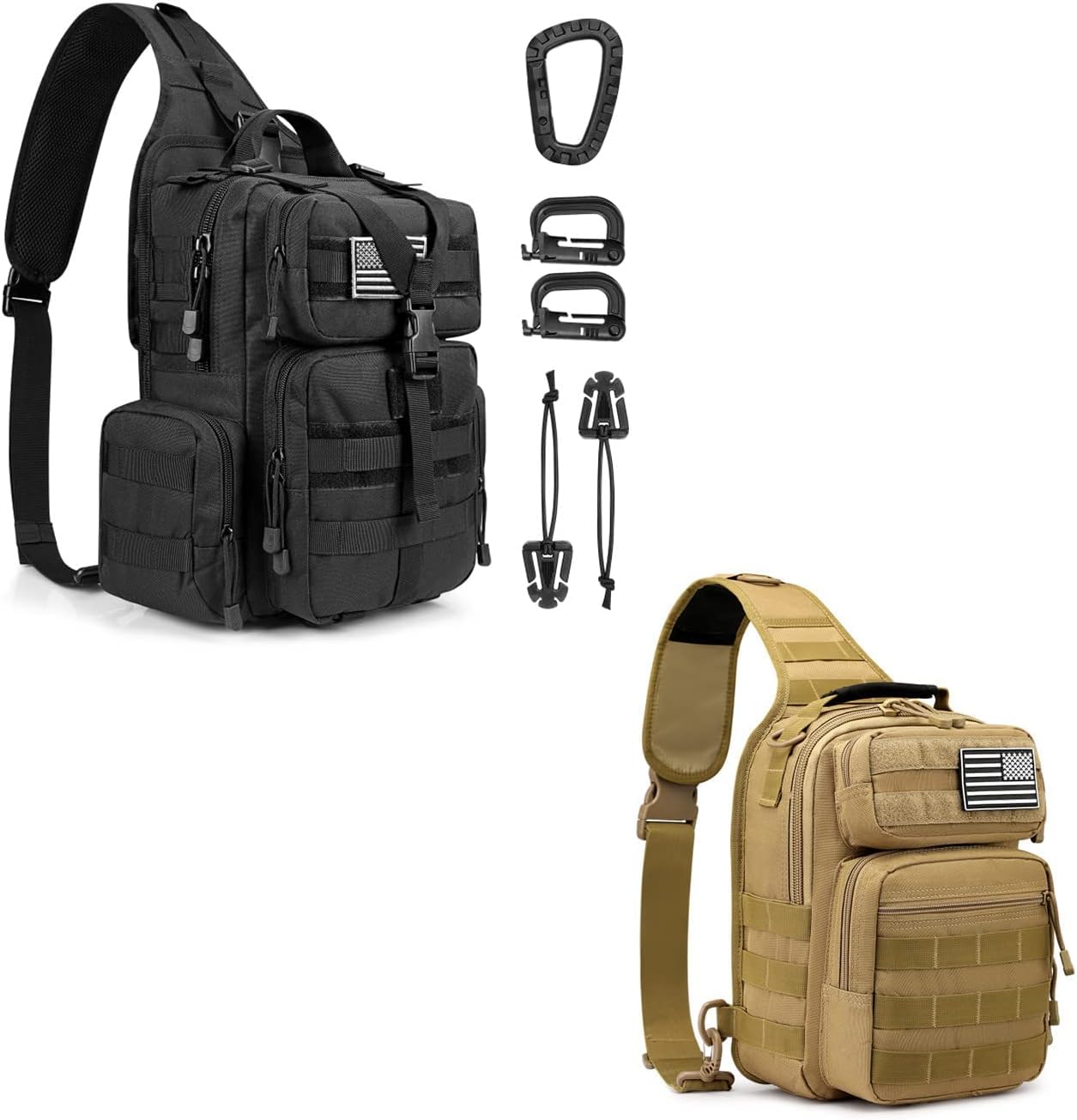 Amazon.com : G4Free Tactical Sling Military Shoulder Backpack EDC ...
