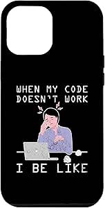 Amazon.com: iPhone 12 Pro Max Programming Coding Meme Programmer Woman Computer Nerd Girl Case ...