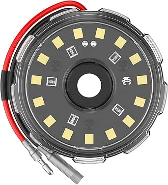 Amazon.co.jp : KC HiLiTES Cyclone V2 LED - Single Light - Clear Lens ...