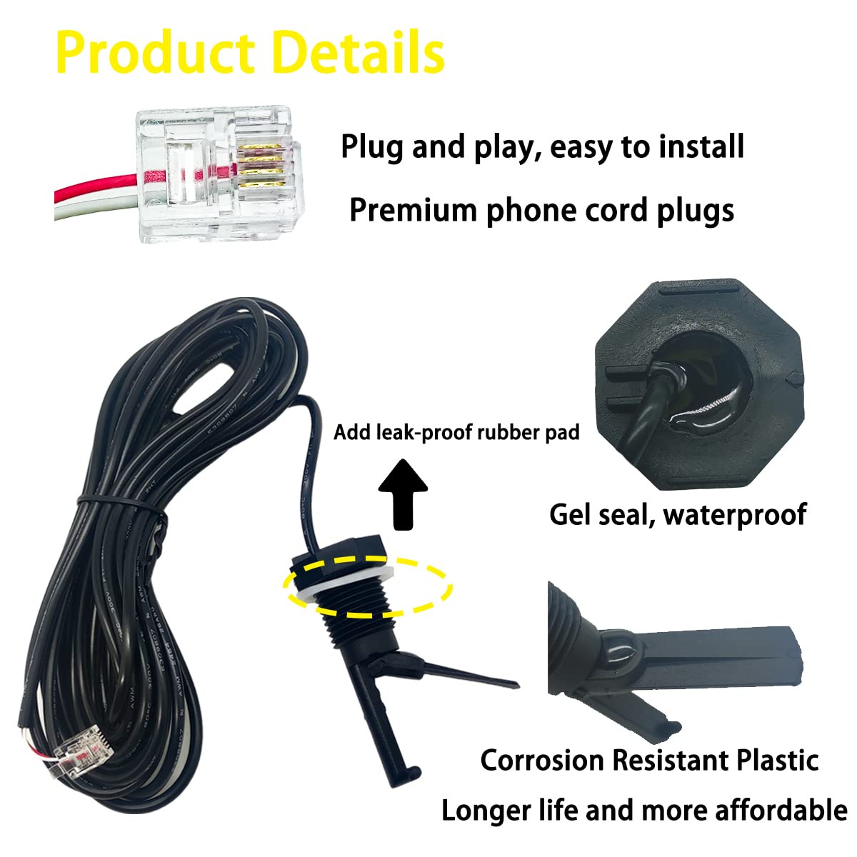 Snapklik.com : Flow Switch For Salt Systems, GLX-FLO-RP Pool Flow ...