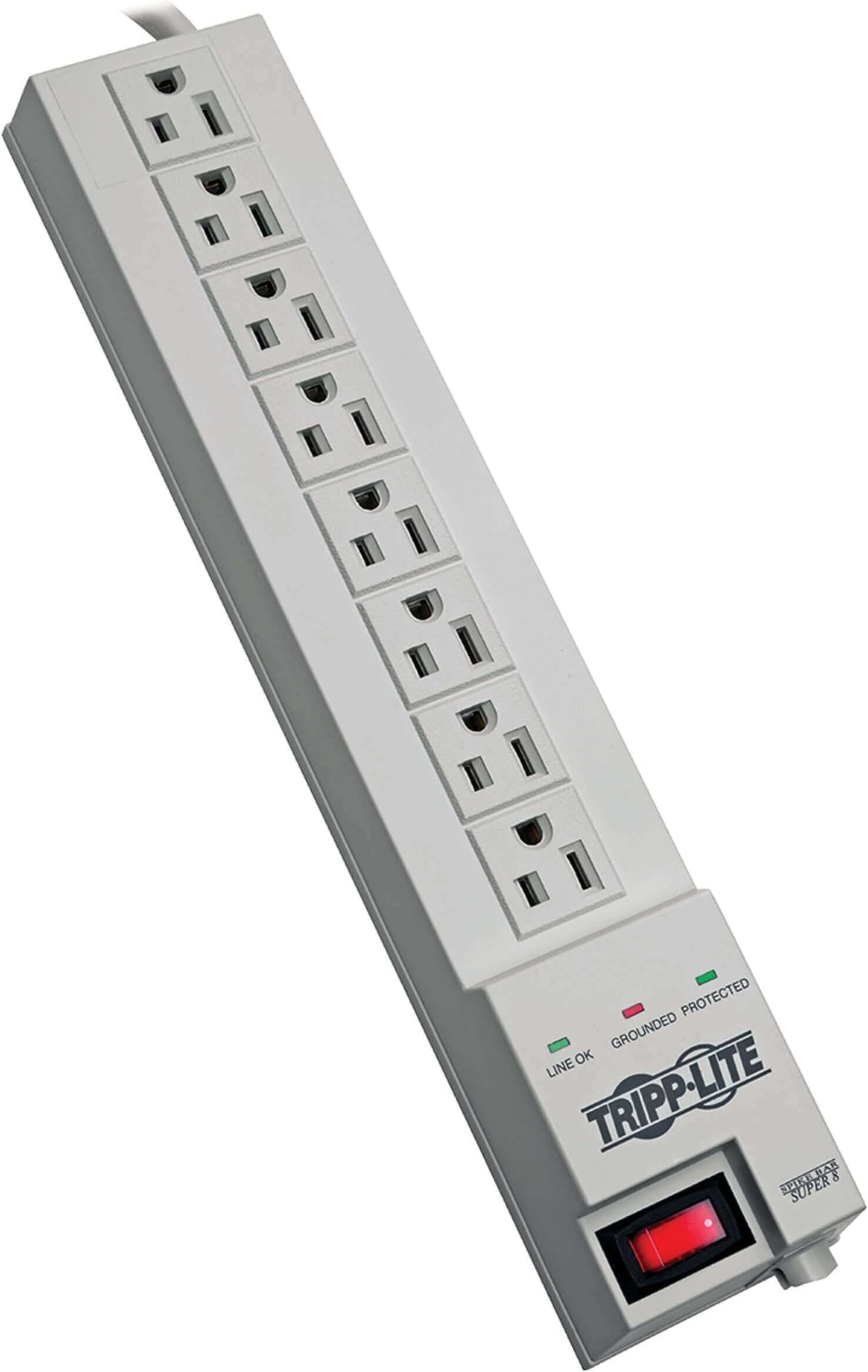 Amazon.com: Tripp Lite 8 Outlet Surge Protector Power Strip, 8ft Cord ...