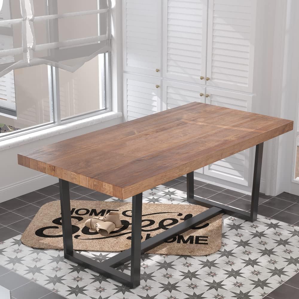 Walker Edison 72'' Kitchen & Dining Room Tables for 6-8 Person, Modern ...