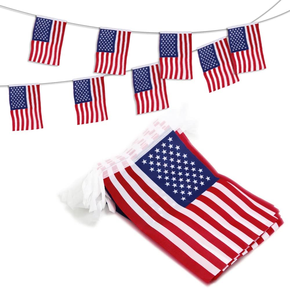 Amazon.com : US Flag Store American Flag Pennant Streamers : Outdoor ...