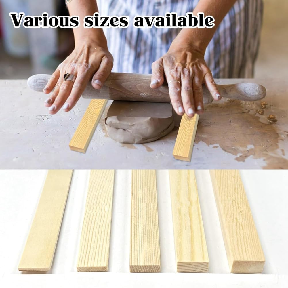 Snapklik.com : Jalzdieod 10 Pcs Pottery Teaching Rolling Mud Stick ...
