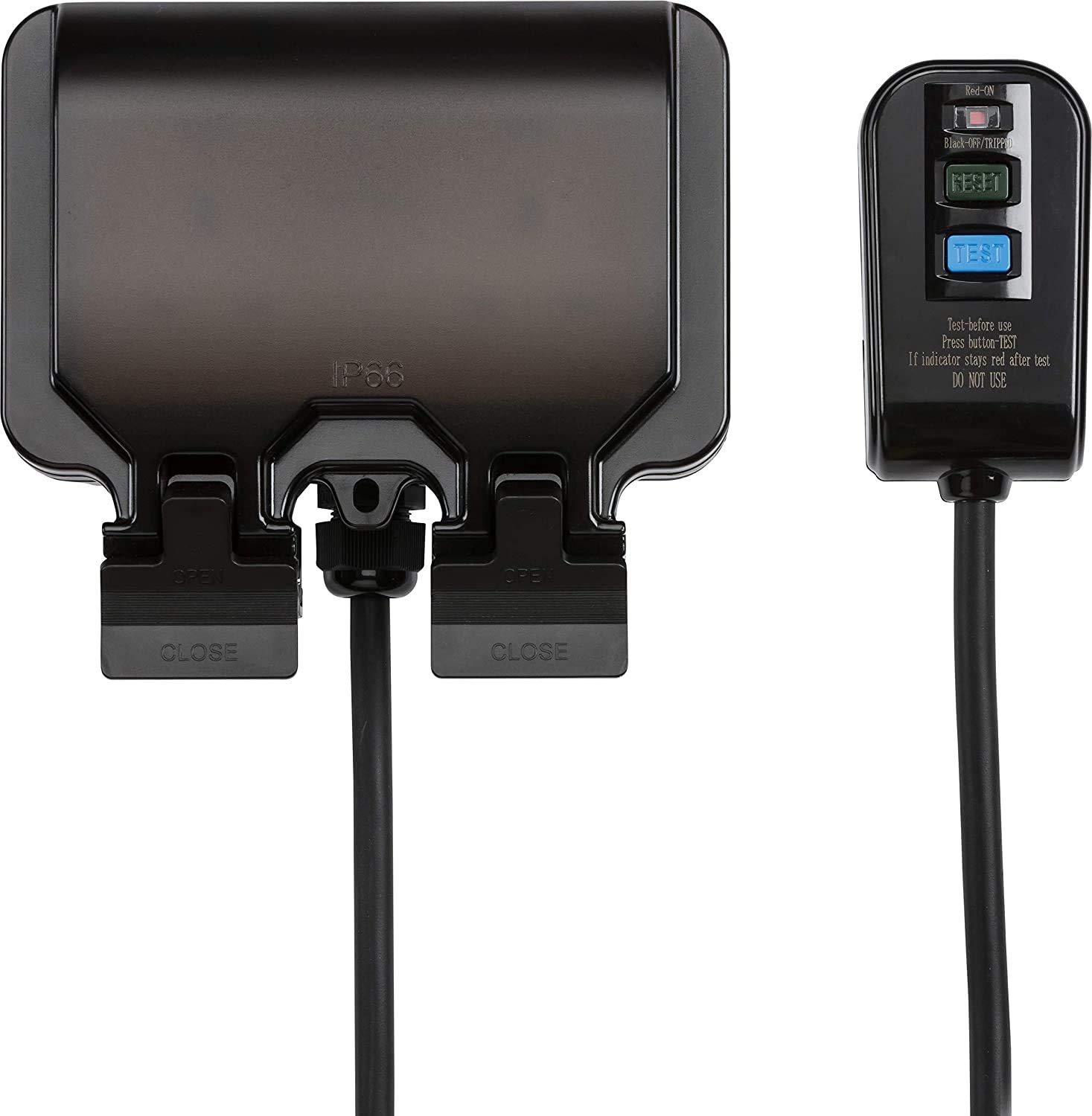 Buy Manningham Lighting IP66 Outdoor Weatherproof Double Switched Power ...