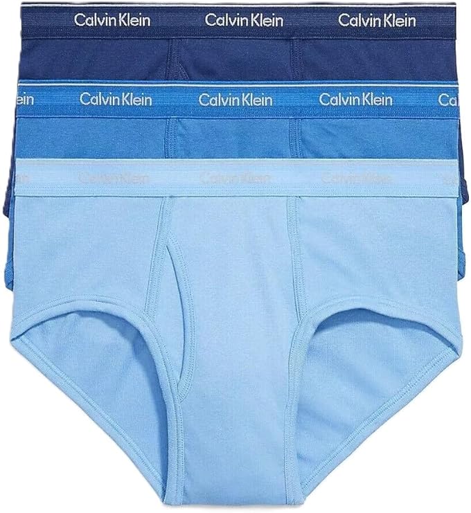 Calvin Klein Men's Brief 100% Cotton Classic Fit Blue at Amazon Men’s ...