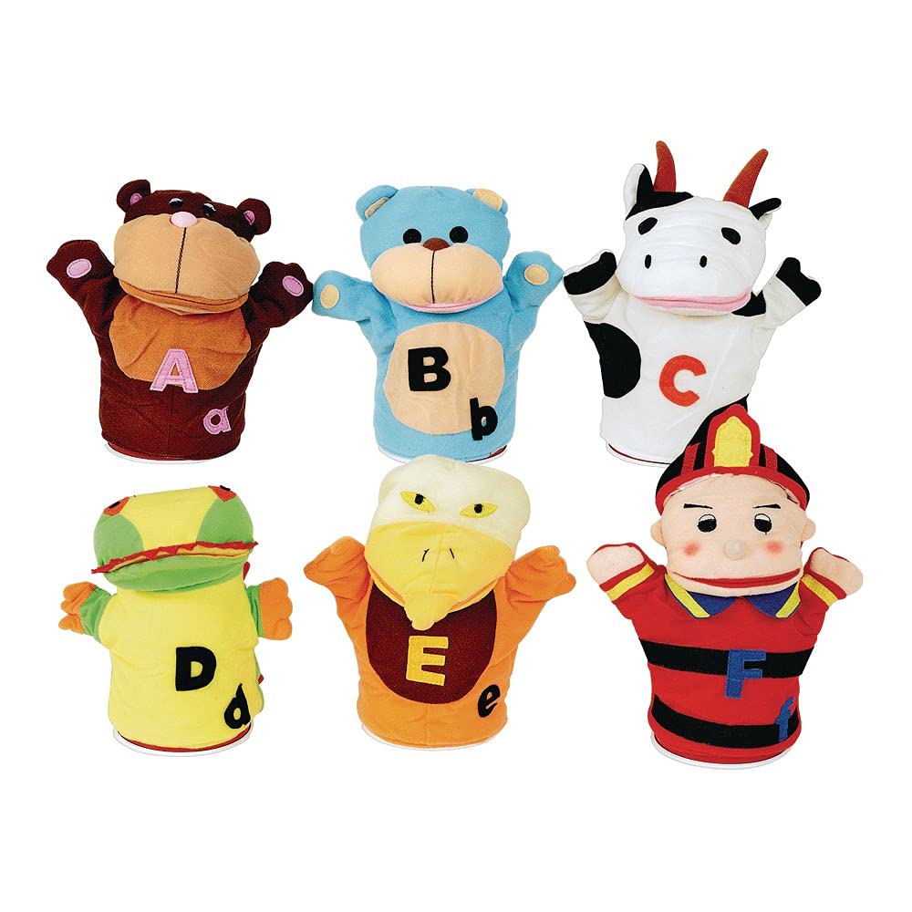 Alphabet Puppets ALPHABET Animal Puppets, Printable ABC Card,