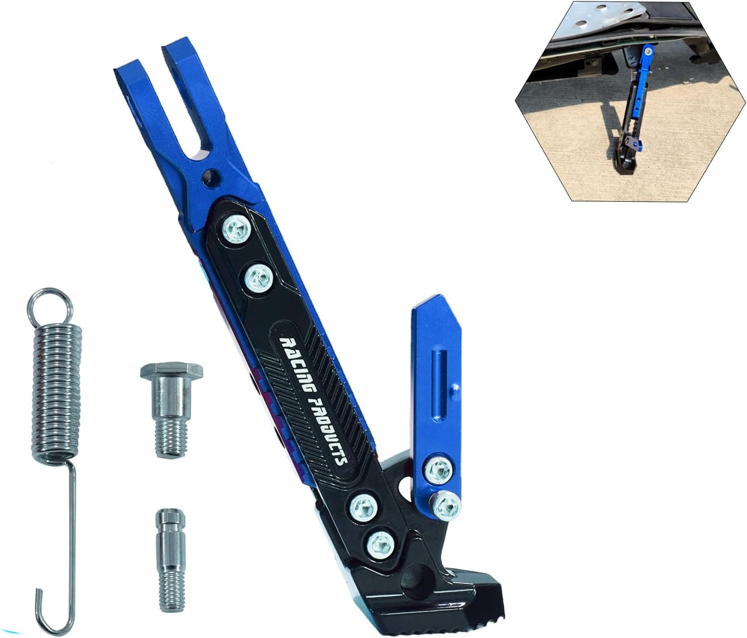 Motorcycle Kickstand Ajustable Tripod Kickstand Motor Scooter Modified ...