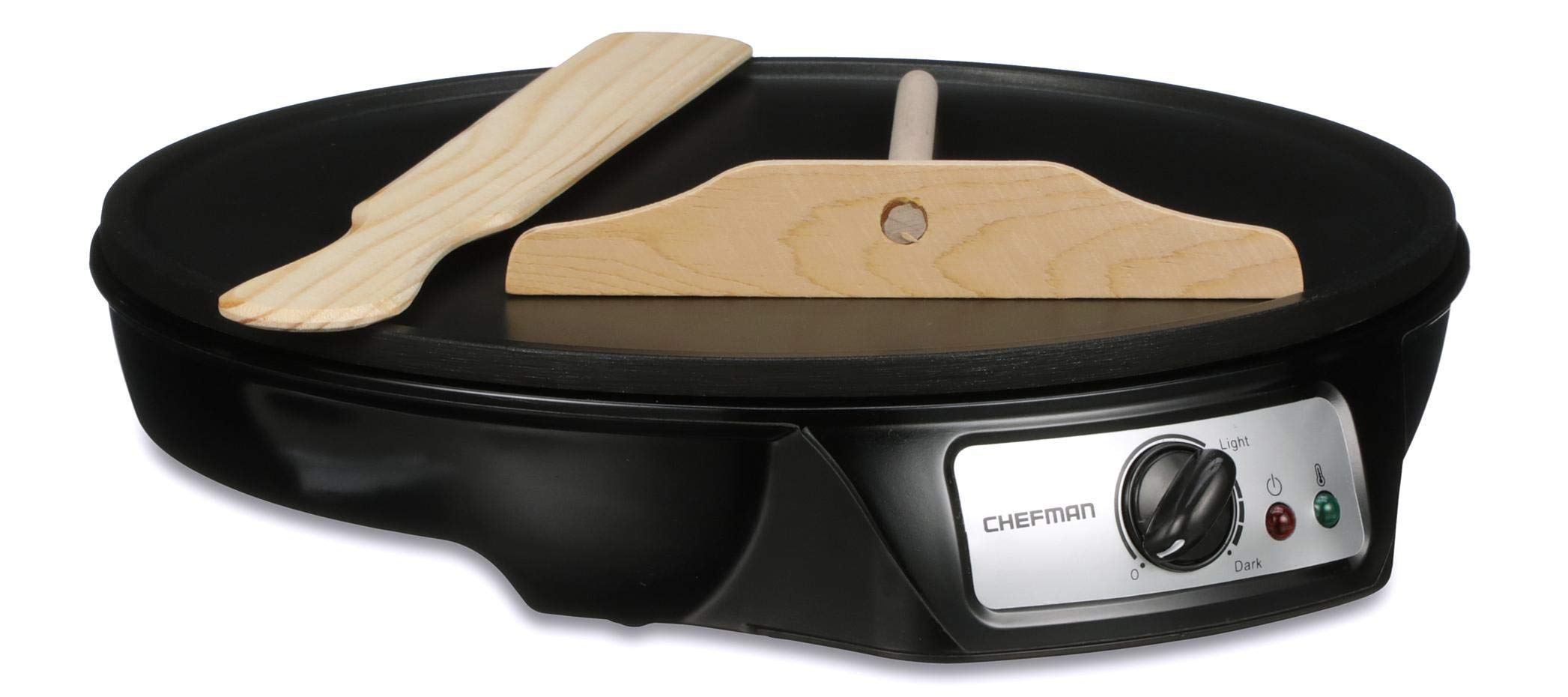 CHEFMAN Electric Crepe Maker: Precise Temp Control, 12" Non-Stick ...