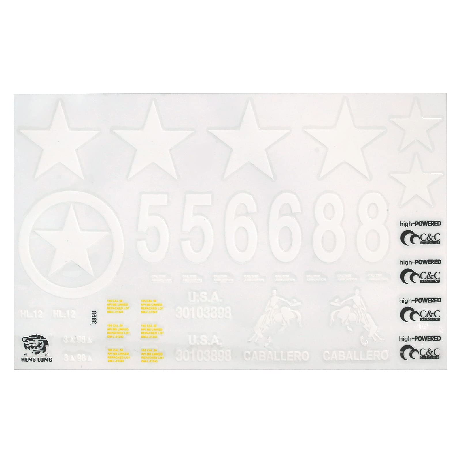 Heng Long Original Sticker Set Decals Set For 1 16 | Desertcart GB