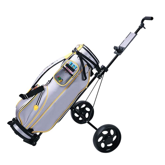 Buy ANGELABABY Golf Pull Push Cart, 2 Wheel Folding Golf Trolley ...