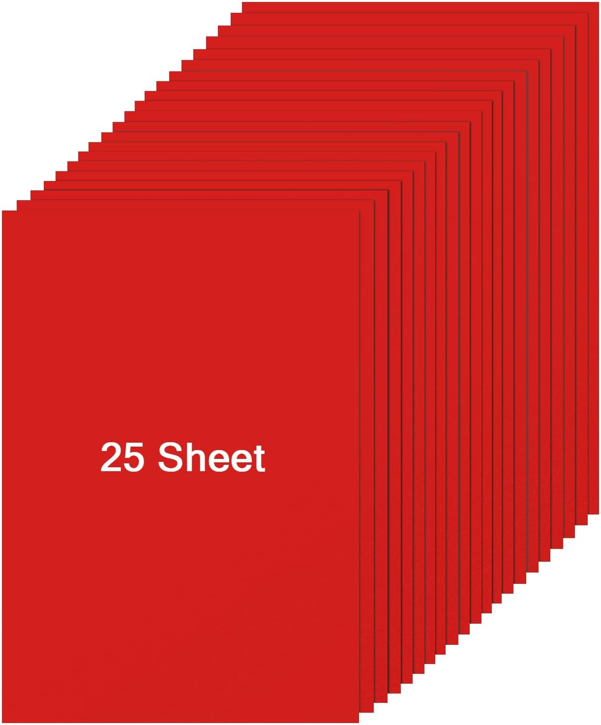 Amazon.com: 25 Sheets Red Cardstock, Thick Cardstock Paper 92lb ...