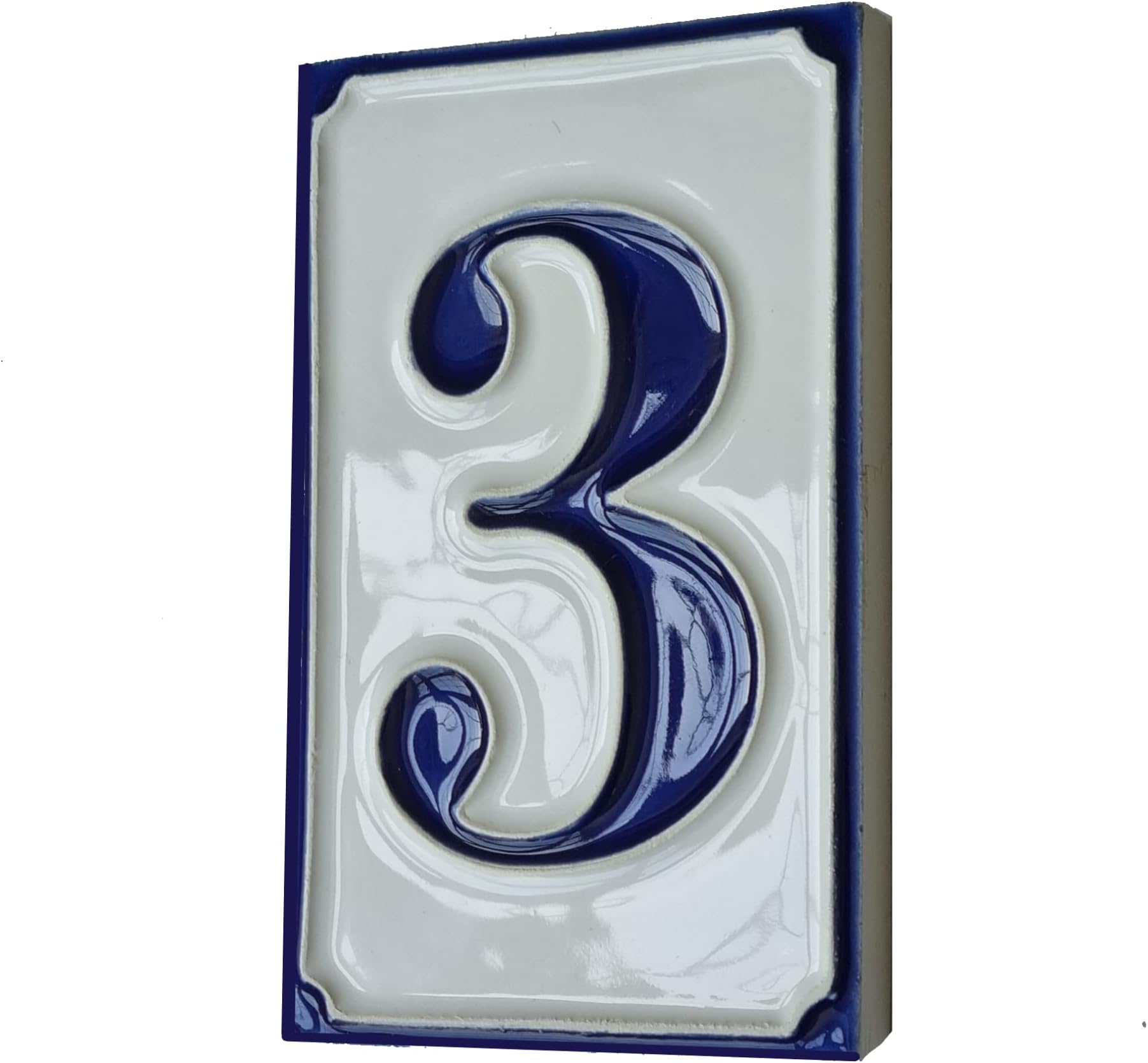 Amazon.com: House Numbers Hand-painted Italian Ceramic Numbers Tiles ...