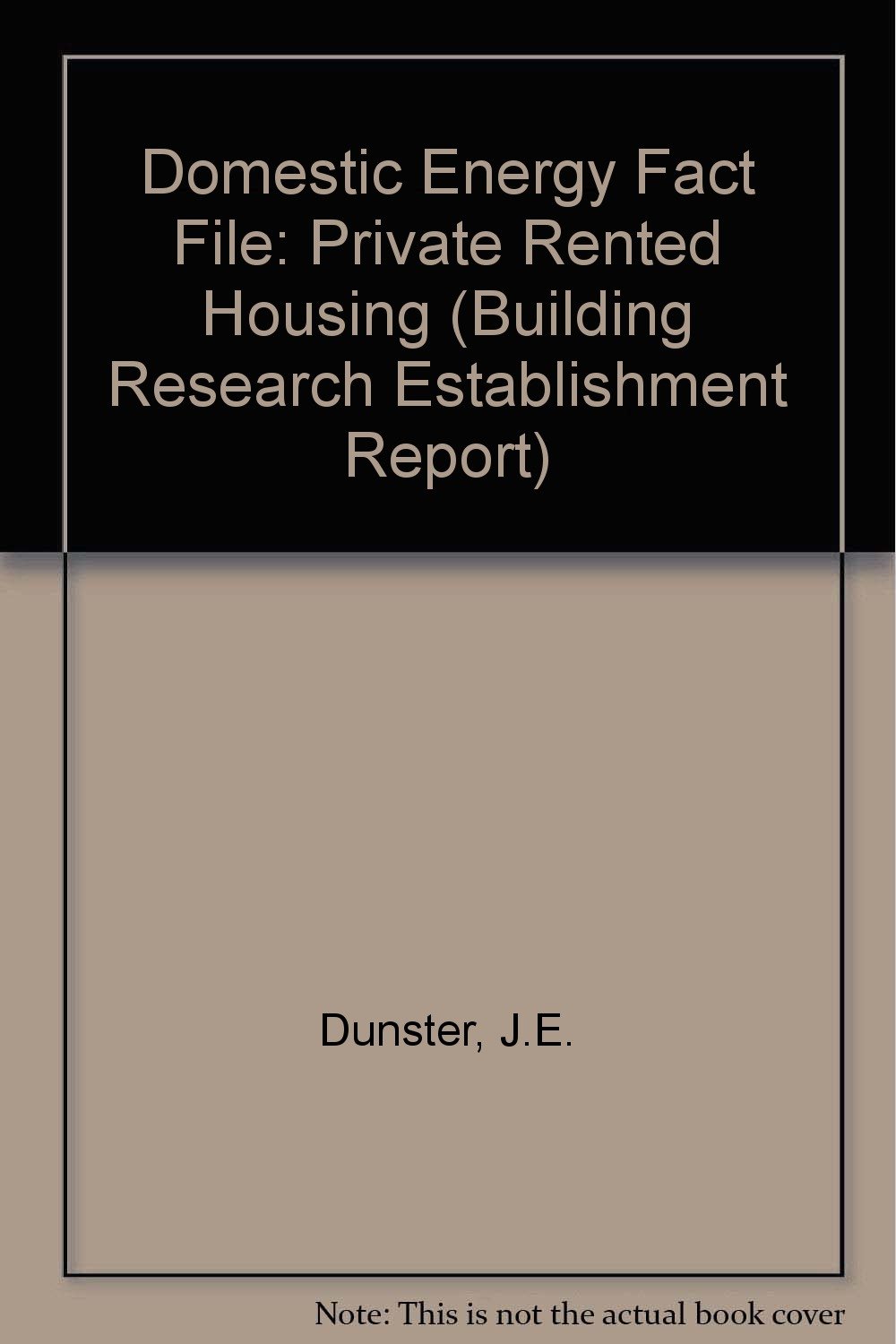 Domestic Energy Fact File: Private Rented Housing (Building Research ...