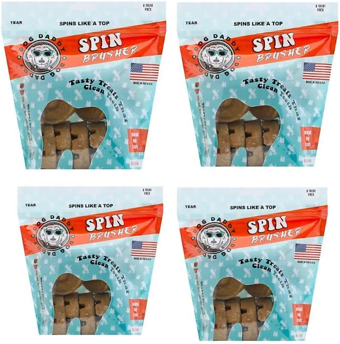 Pet Supplies : Dog Daddy Spin Brusher Dog Treats, Made with Real Sweet ...
