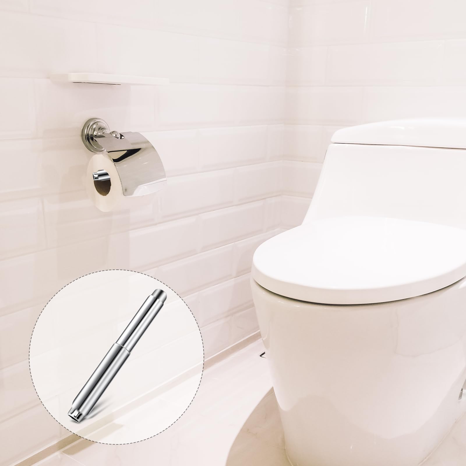 Snapklik.com : Salbsever Paper Toilet Holder Replacement Rod Toilet ...