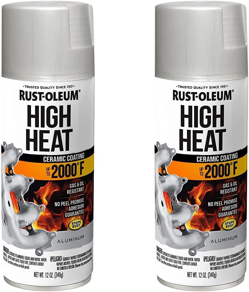 Rust-Oleum 248904 Automotive High Heat Spray Paint, 12 Ounce (Pack of 2 ...