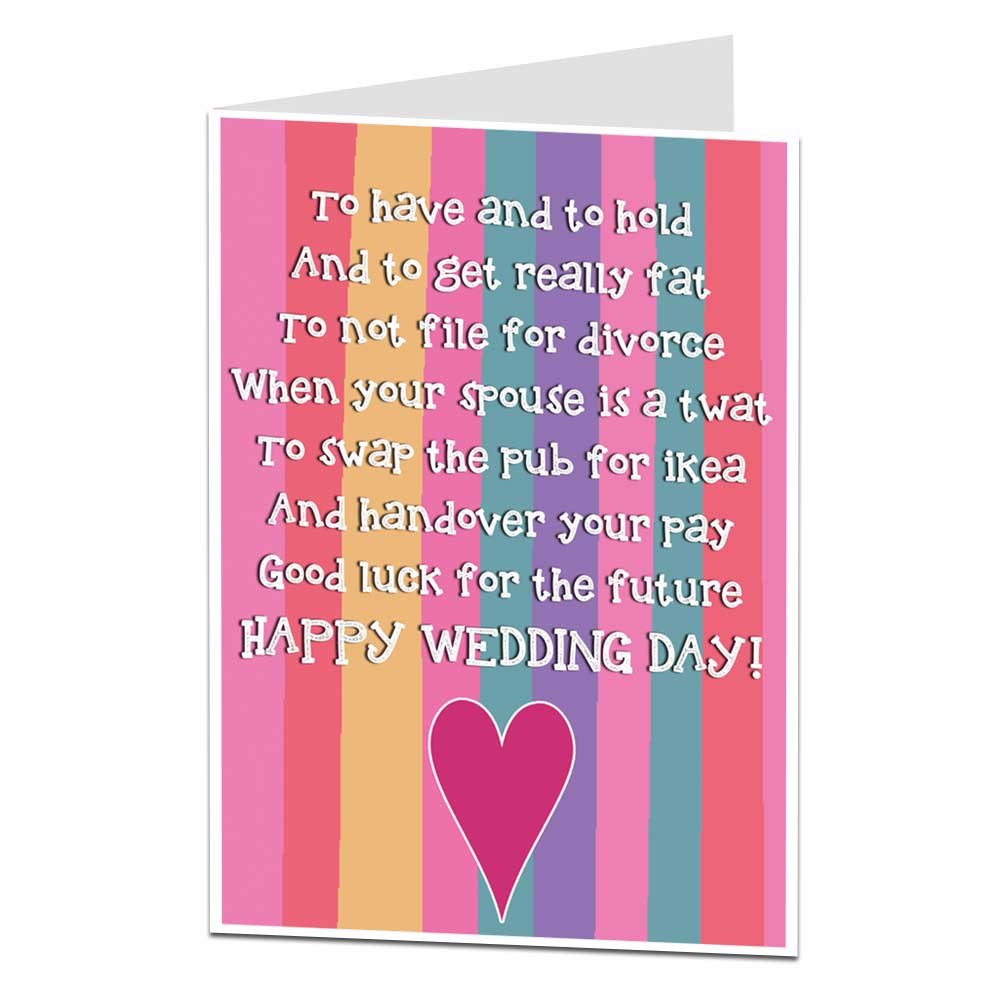 Hilarious Wedding Poems 48 Best Wedding Readings For Your Ceremony