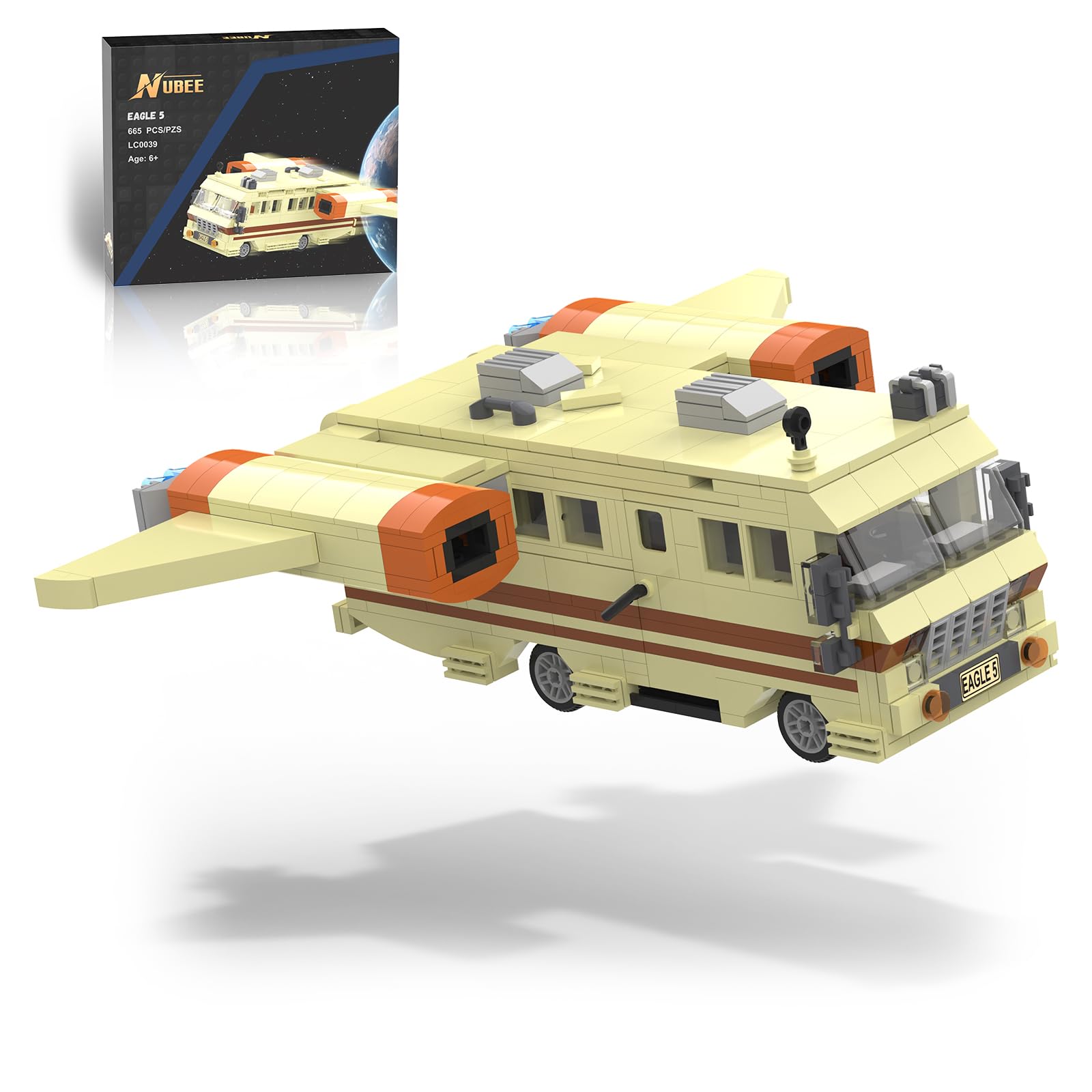 Amazon.com: Nubee Spaceballs Eagle 5 Building Set, Space Movie Car Moc ...