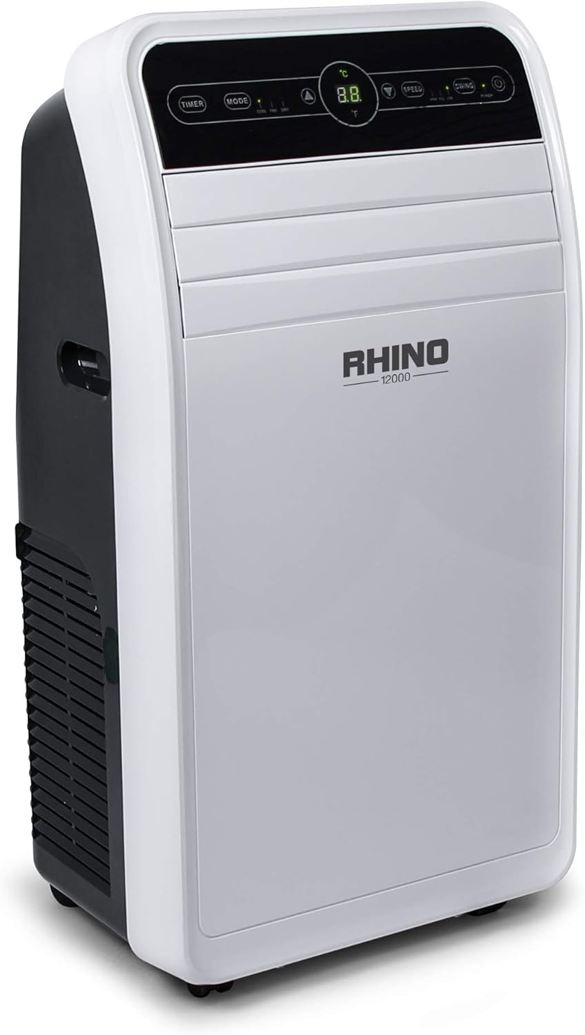 Rhino AIR Conditioner 12000 BTU 3 in 1 - Cooling, Dehumidifier and Fan ...