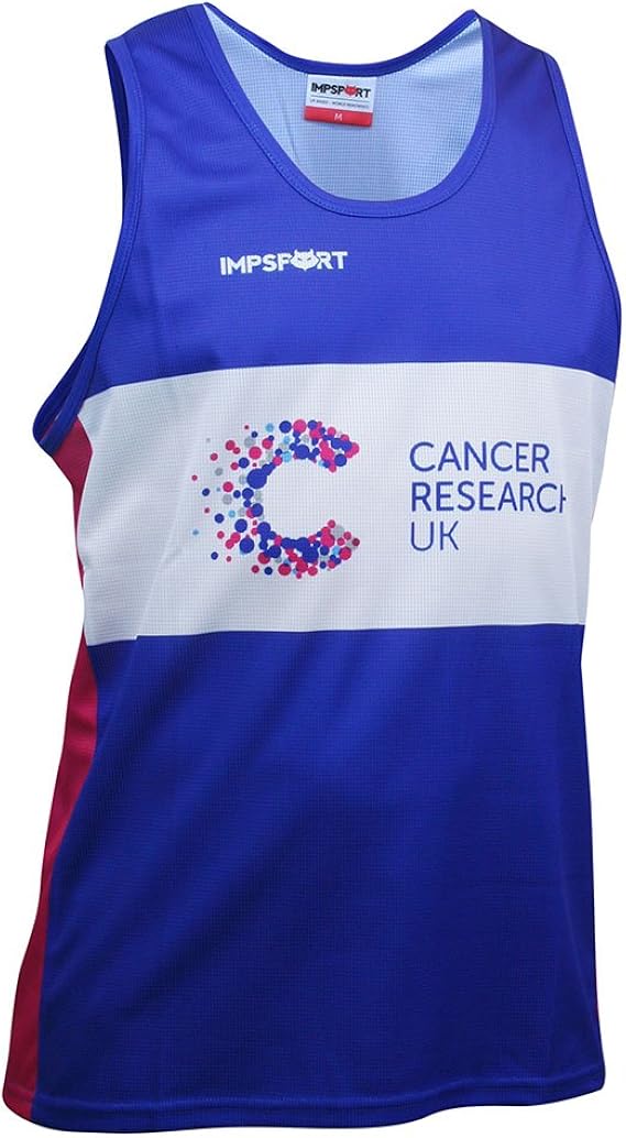 Impsport Cancer Research UK Running Vest (Large (42"-44")) : Amazon.co ...