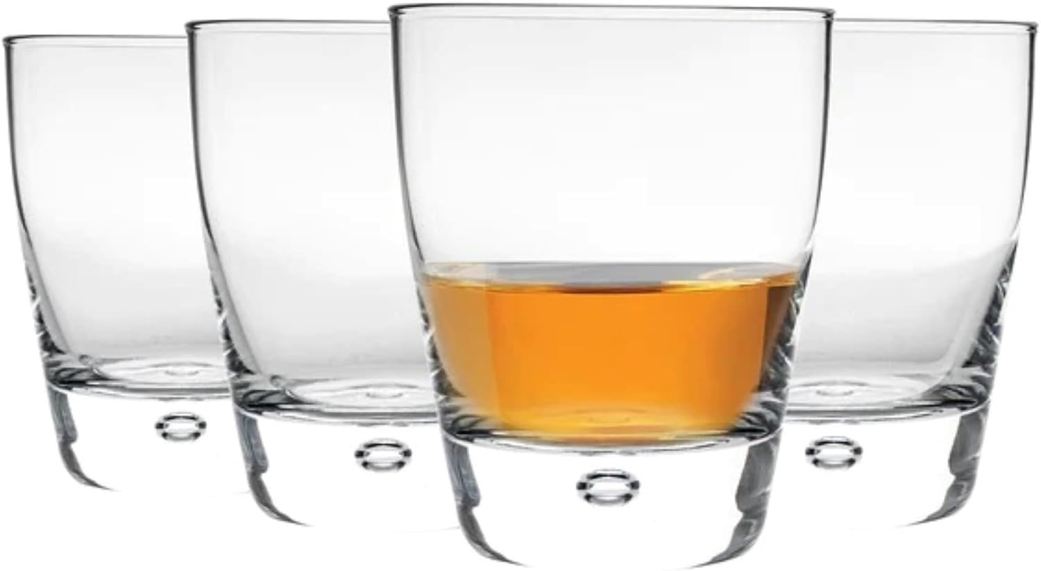 Amazon.com | Bormioli Rocco Luna | Set of 4 Rocks Glasses 8.75 Oz ...