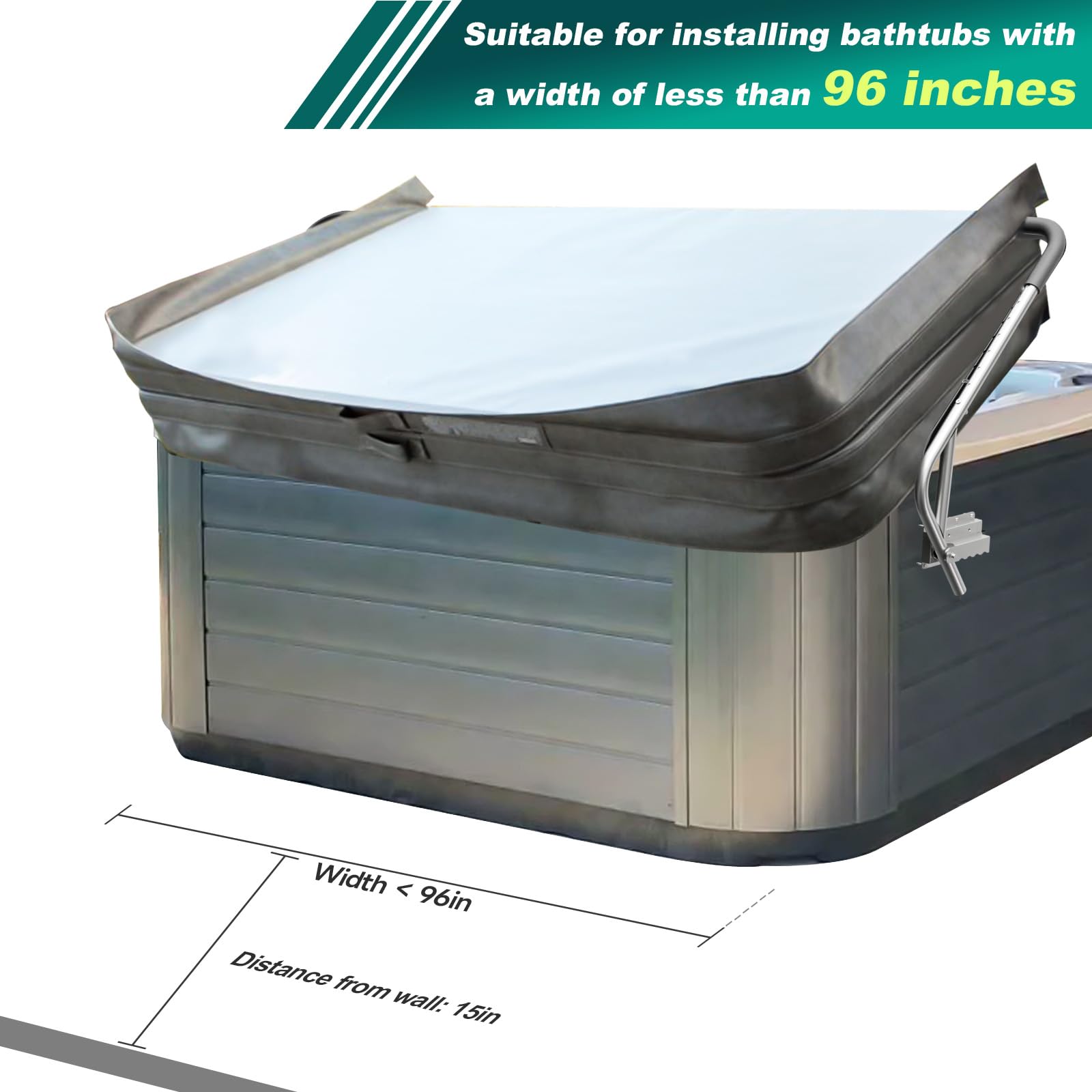 Snapklik.com : Spa Cover Lifts, Stainless Steel Hot Tub Cover Lift ...