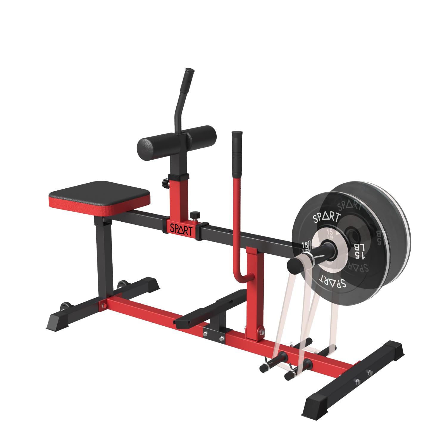 SPART Adjustable Seated Calf Raise Machine, 600LBS Leg Strength ...