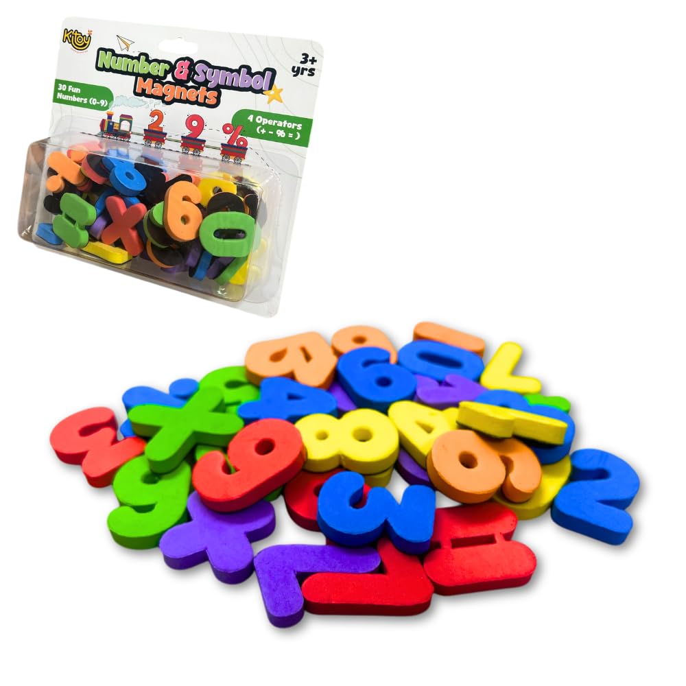 KITOY Number and Symbol Magnets -35 Total Magnets | 30 Numbers and 5 ...