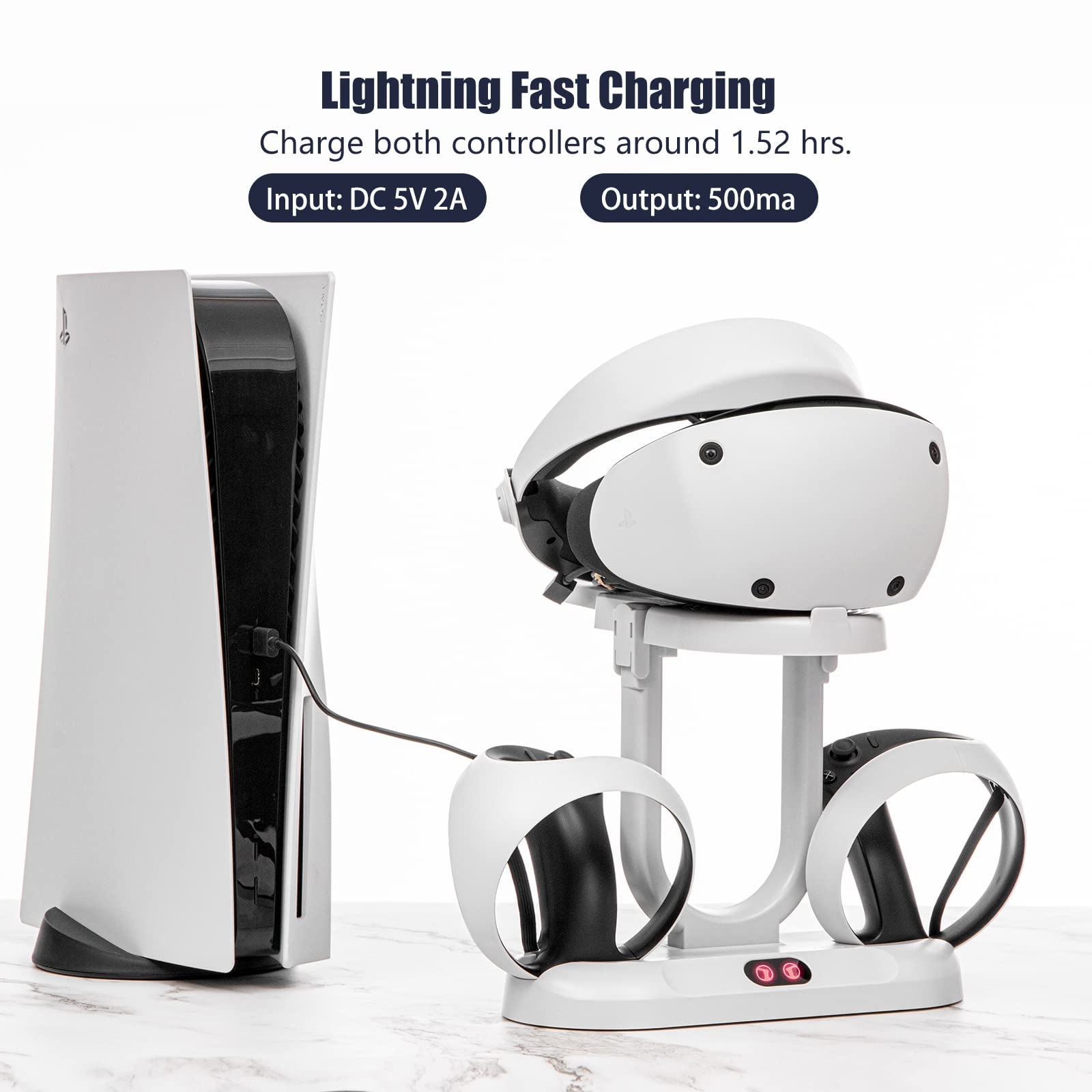 Snapklik.com : PS VR2 Charging Station, Vertical Stand For PS VR2 ...