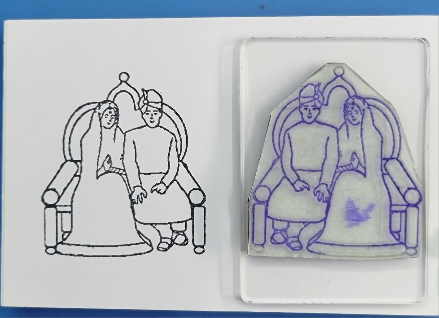 Stamp Shop Mehndi Supporting Tools Dulha dulhan 007 : Amazon.in: Beauty