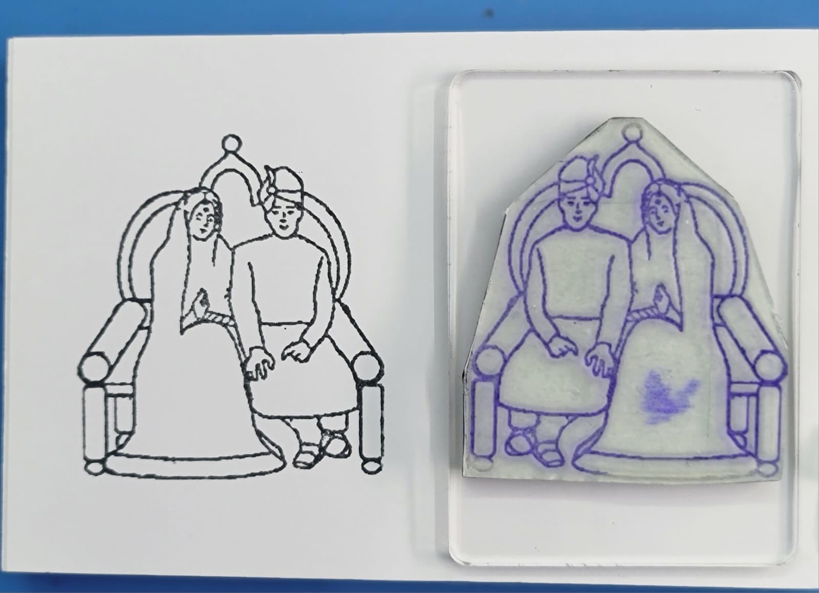 Stamp Shop Mehndi Supporting Tools Dulha dulhan 007 : Amazon.in: Beauty