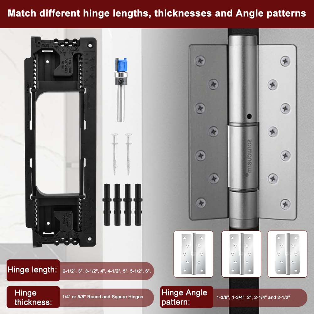 Snapklik.com : Door Hinge Jig, Door Hinge Mortiser Hinge Installation ...