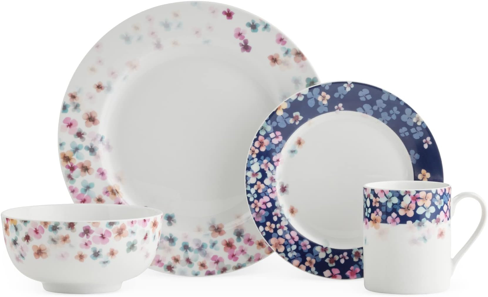 Amazon.com | Portmeirion Home Mid Summer Dinnerware Set | 16 Piece Dish ...