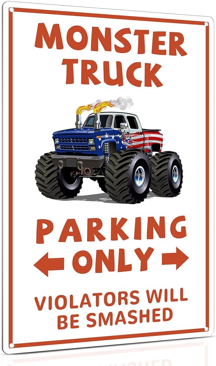 Amazon.com: ALKB Funny Parking Signs Room Decor For Boys Kids 8x12 Inch ...