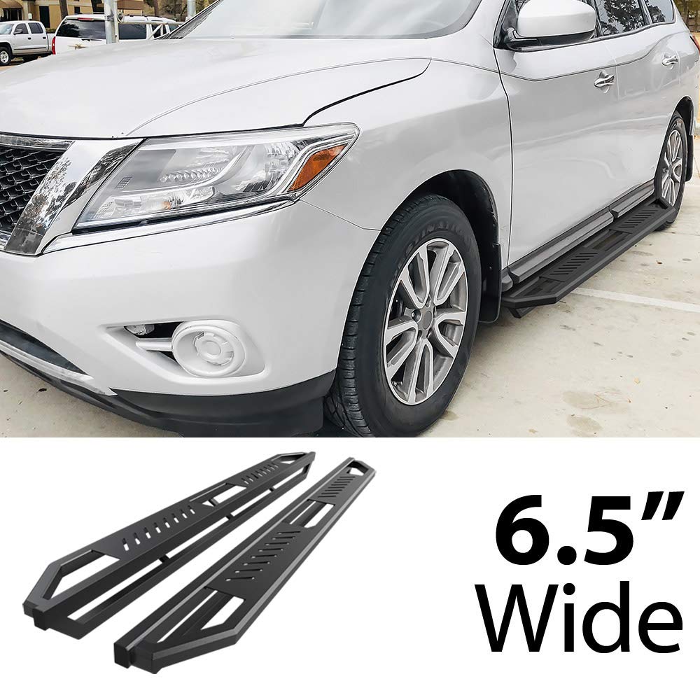 HD Ridez Side Steps Aluminum Armor Compatible with Nissan Pathfinder ...