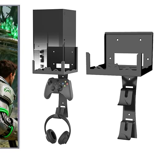 Amazon.com: BracNova Wall Mount Kit for Xbox Series X-Steel Wall Mount ...