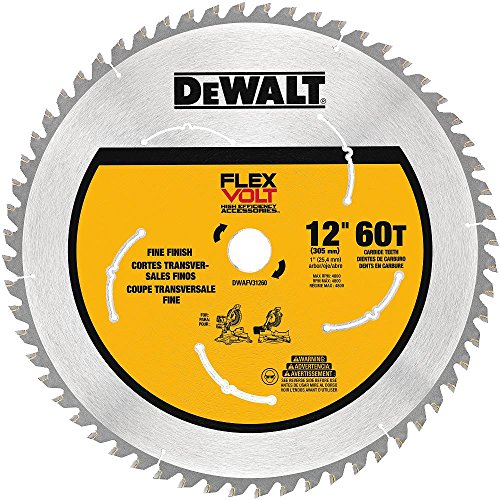 DEWALT FLEXVOLT 마이터 톱날 12인치 60톱니(DWAFV31260)